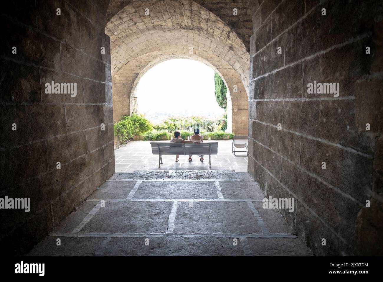 Villeneuve-lès-Avignon Provence south of France a picturesque village ...