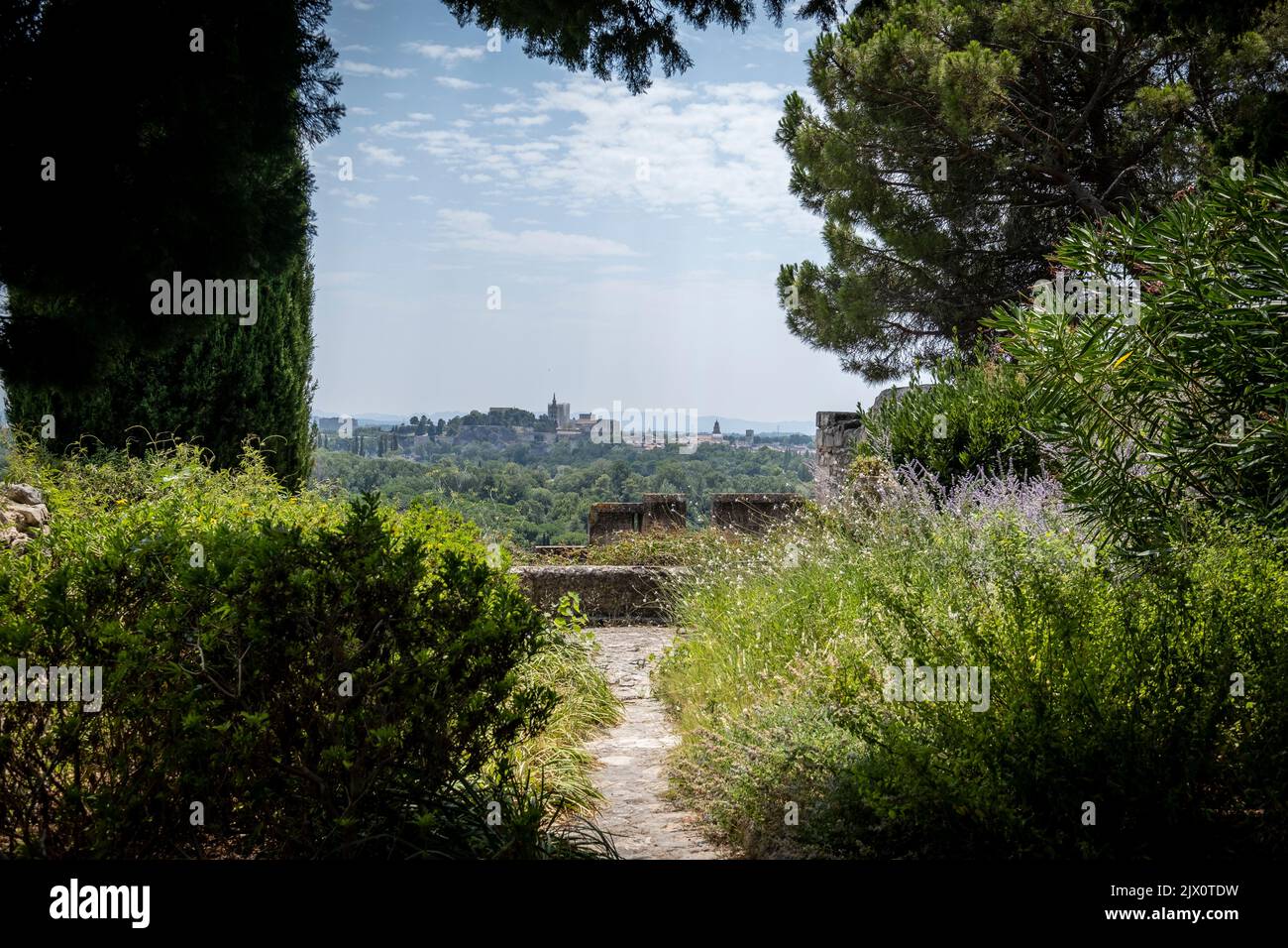Villeneuve-lès-Avignon Provence south of France a picturesque village ...