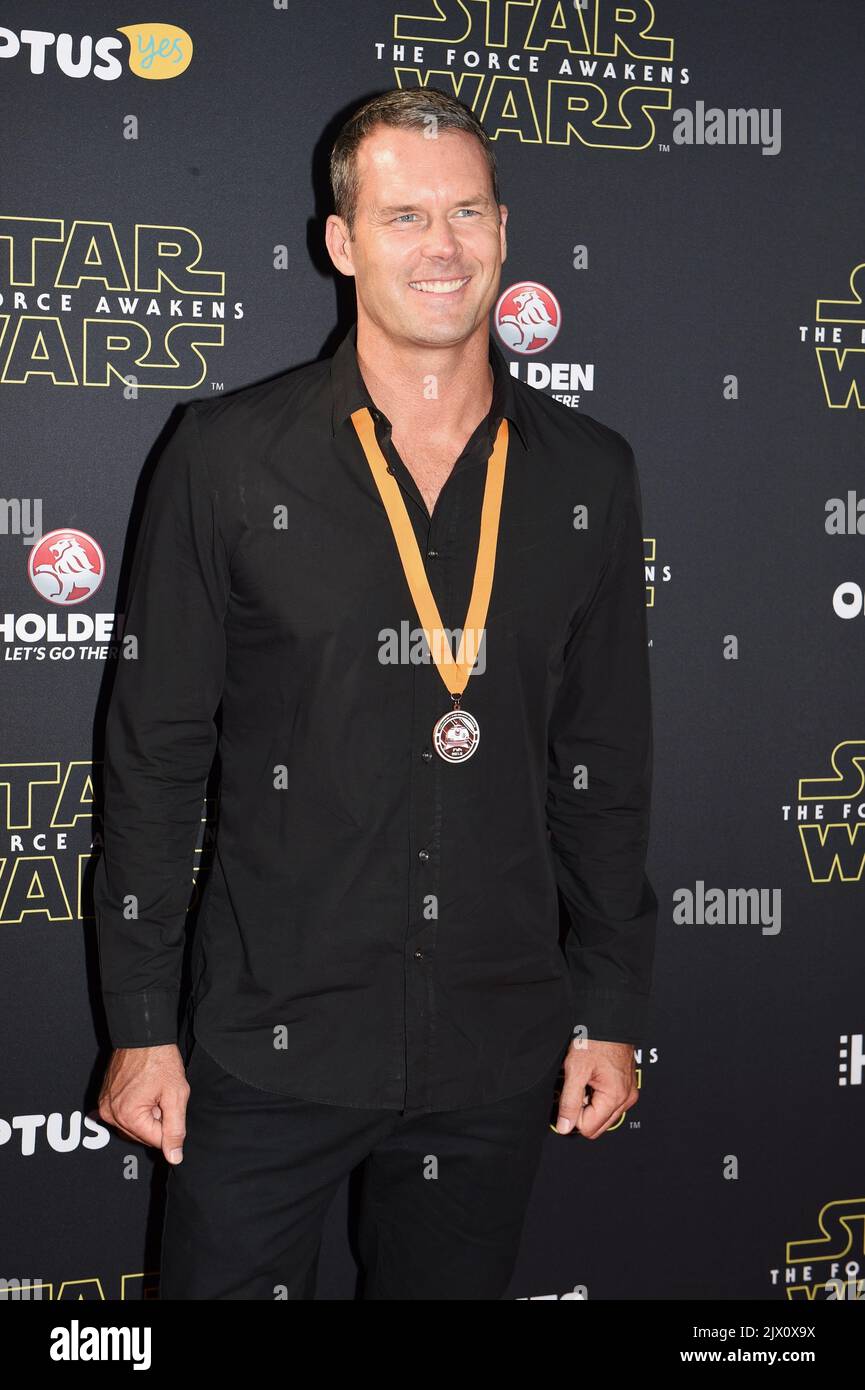 TV presenter Tom Williams on the red carpet during the Australian ...