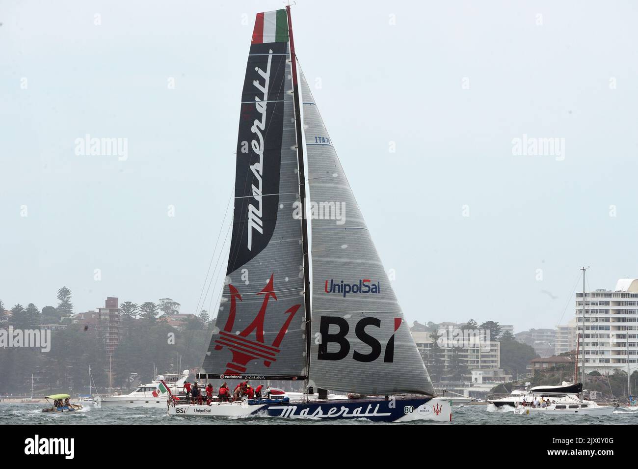 Italy's yacht Maserati at the start of the 71st Rolex Sydney to Hobart ...