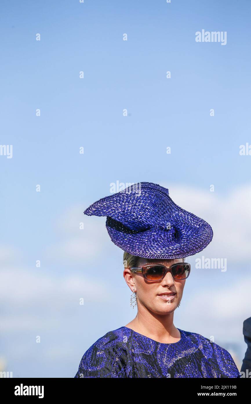 Zara Phillips at the Magic Millions racing carnival at the Gold Coast ...