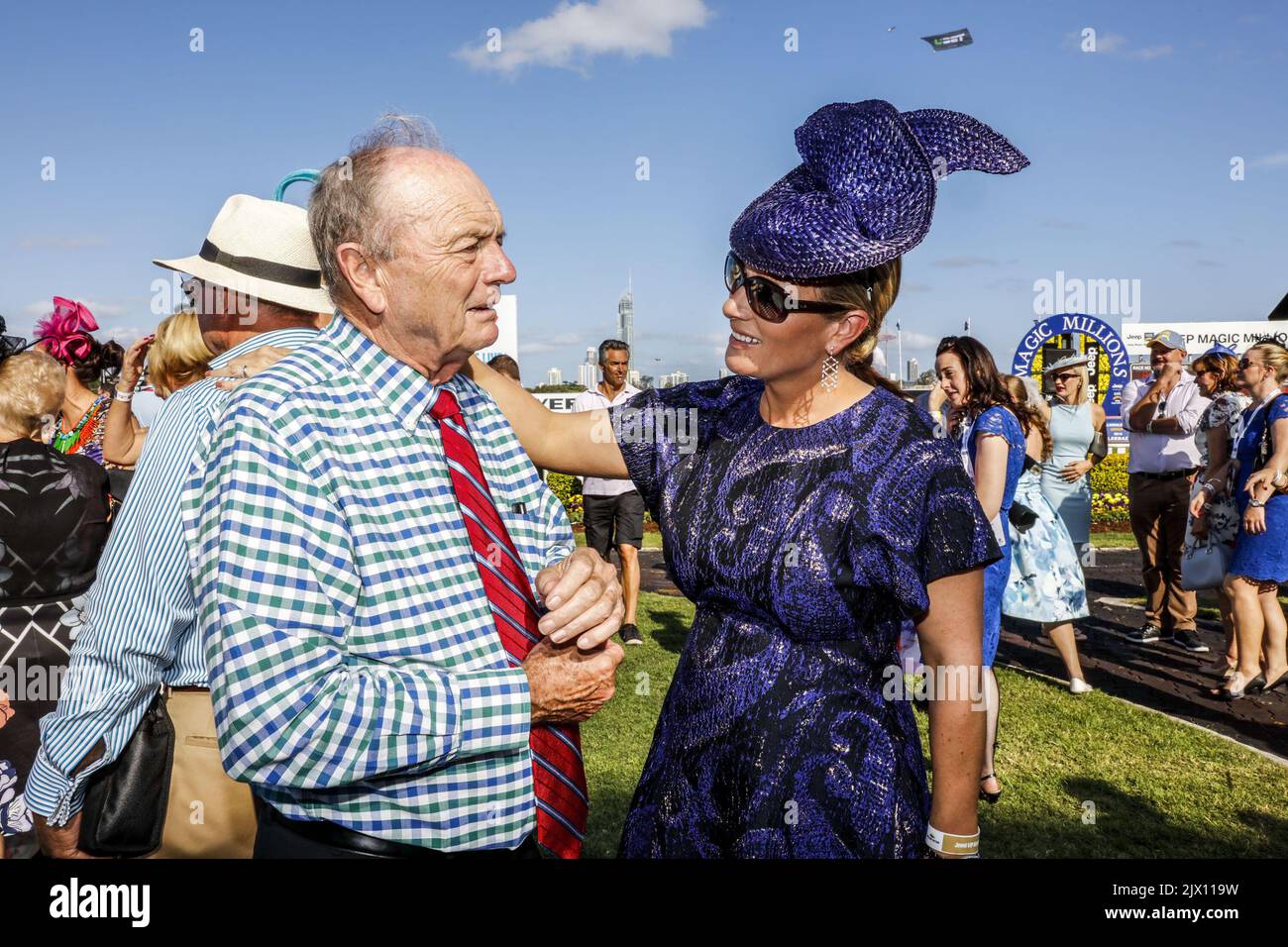 Zara Phillips Gerry Harvey at the Magic Millions racing carnival at the ...