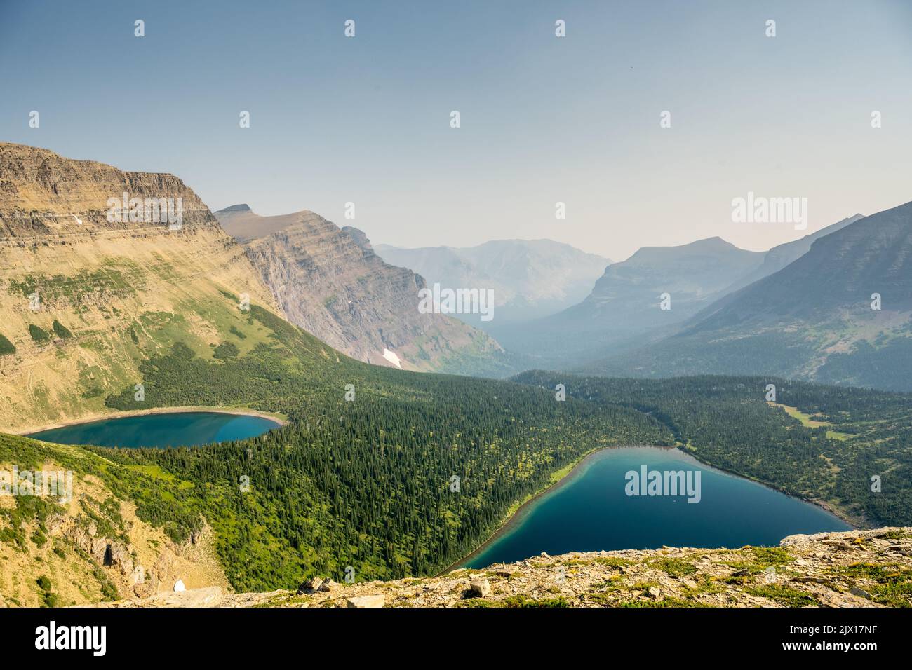 View Of Pitamakan Lake and Seven Winds Of the Lake From High Above At ...