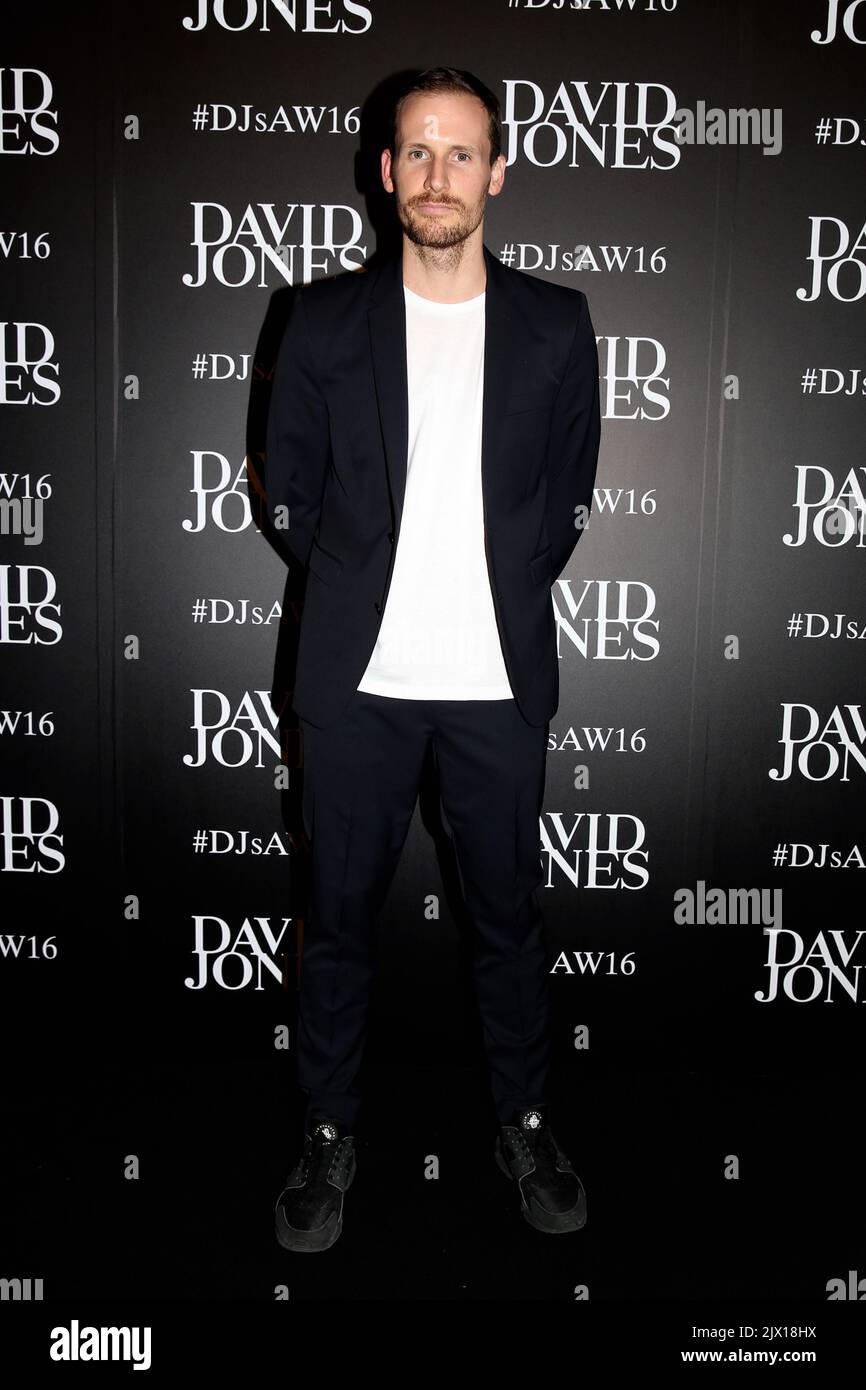 Designer Dion Lee at the David Jones Autumn Winter fashion show in ...