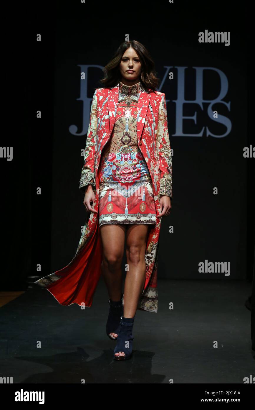 Models rehearse for the David Jones Autumn Winter 2016 fashion show in ...