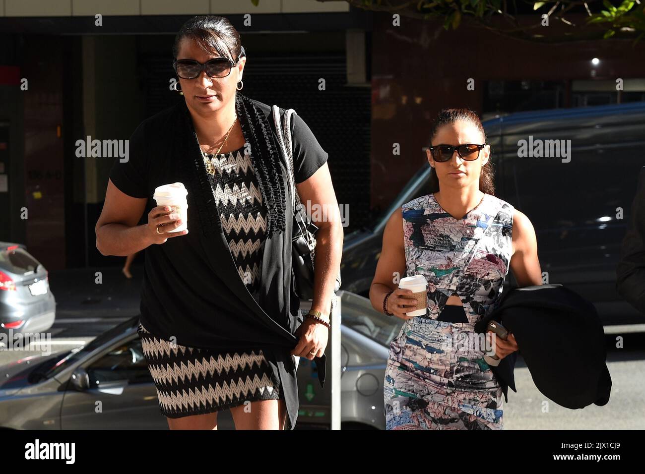 NT Senator Nova Peris (left), and her daughter Jessica Peris (centre ...