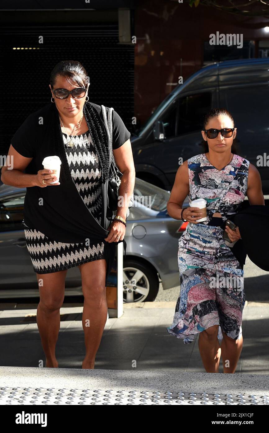 NT Senator Nova Peris (left), and her daughter Jessica Peris (centre ...