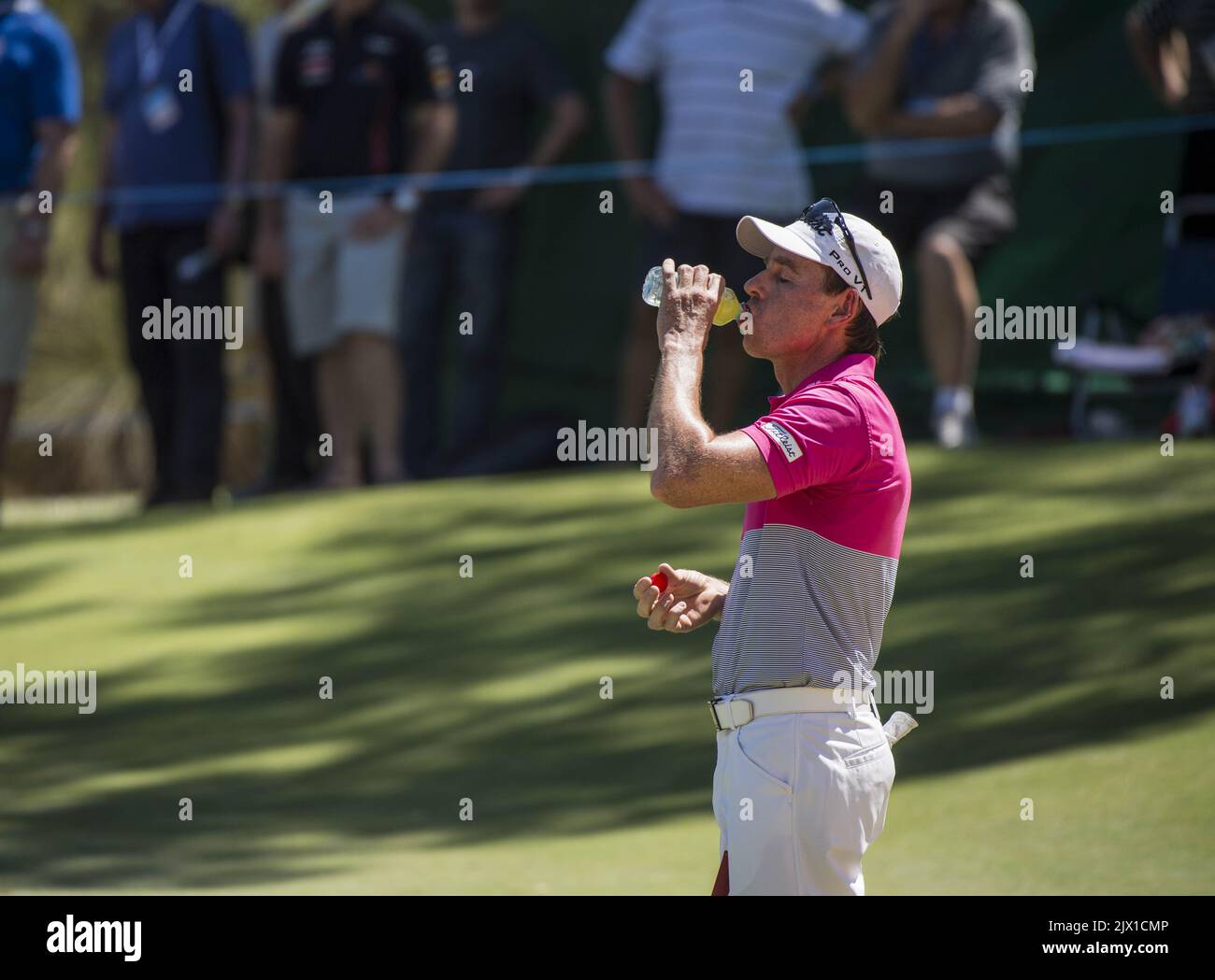 Brett Rumford of Australia during day 2 of the Perth International golf ...