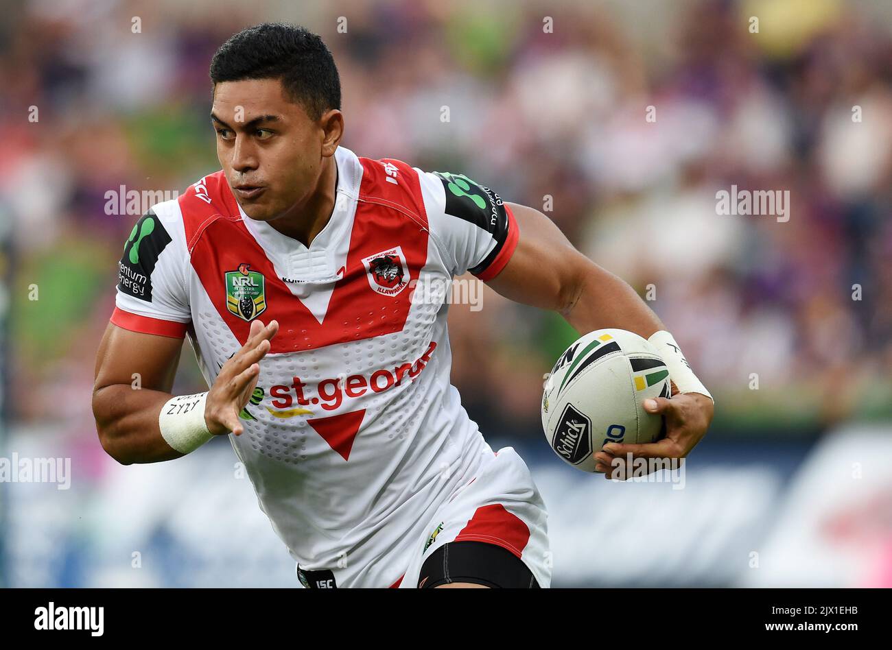 Tim Lafai of St George Illawarra Dragons during of the NRL Premiership ...