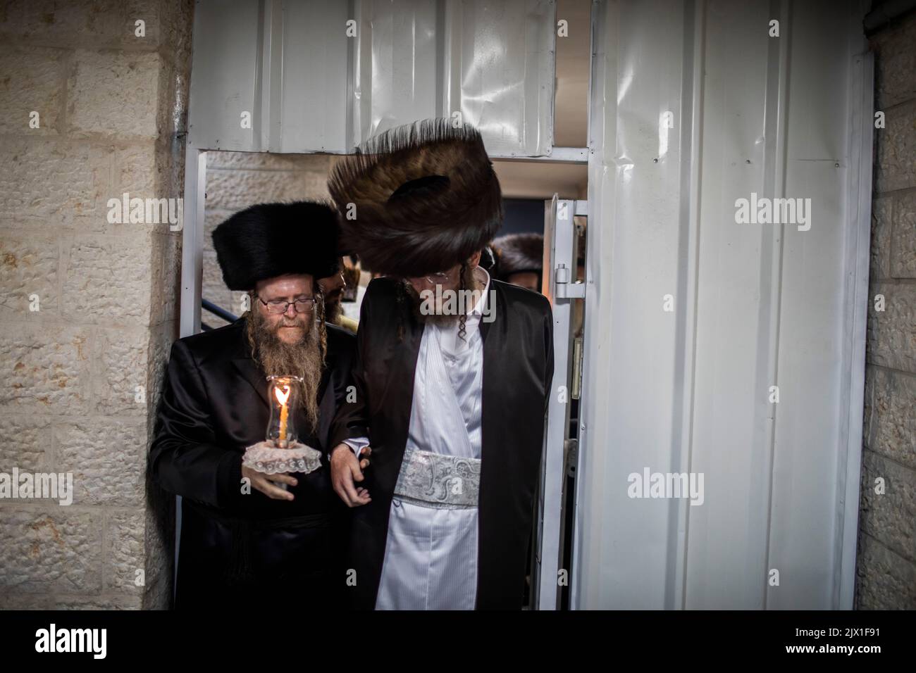 Jerusalem, Israel. 06th Sep, 2022. The groom arrives with Ultra ...