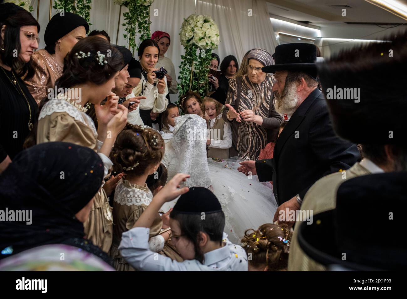 Jerusalem, Israel. 06th Sep, 2022. The Bride celebrates with her ...