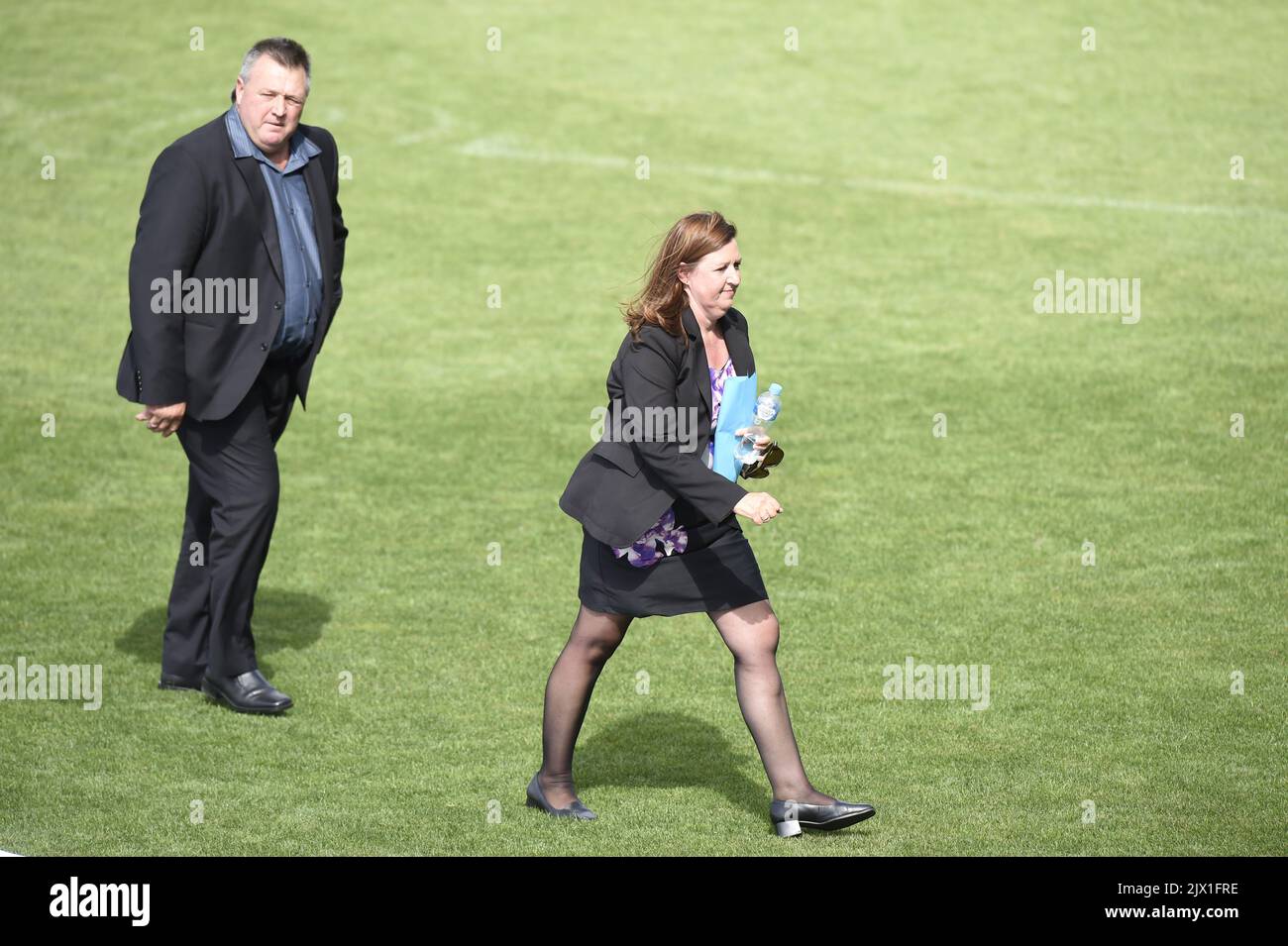 Mark Bairstow and Sharon Couch during a memorial service to celebrate ...
