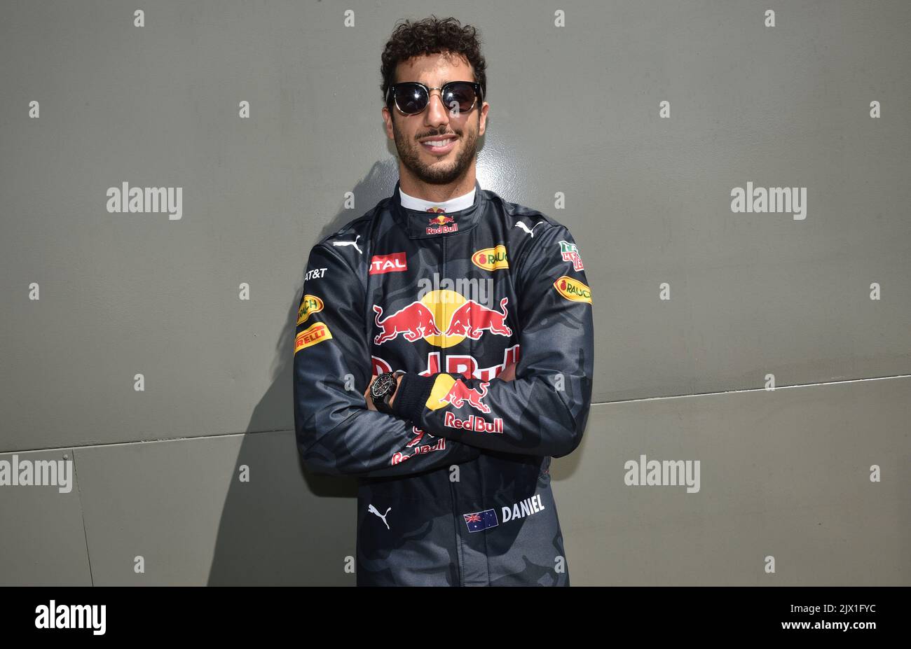 Australian Formula one driver Daniel Ricciardo is seen at the ...
