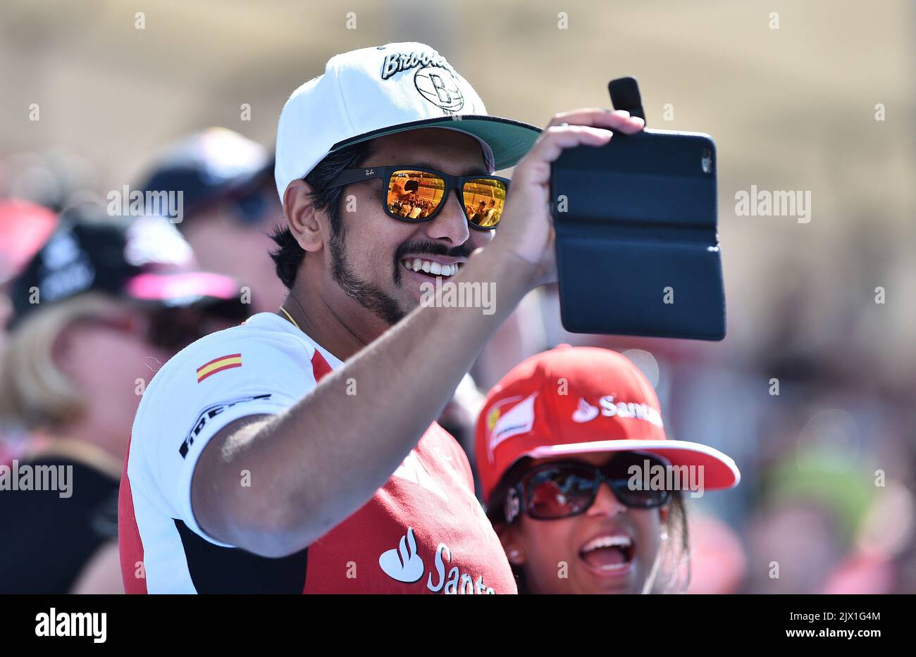 Formula 1 fans are seen before the start of the Australian Formula One ...