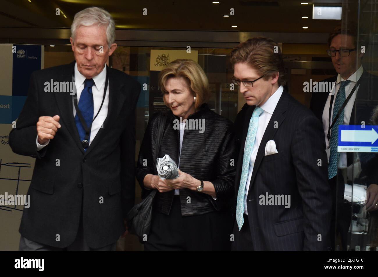 The family of Lindt Cafe siege victim Katrina Dawson, (L-R) father ...