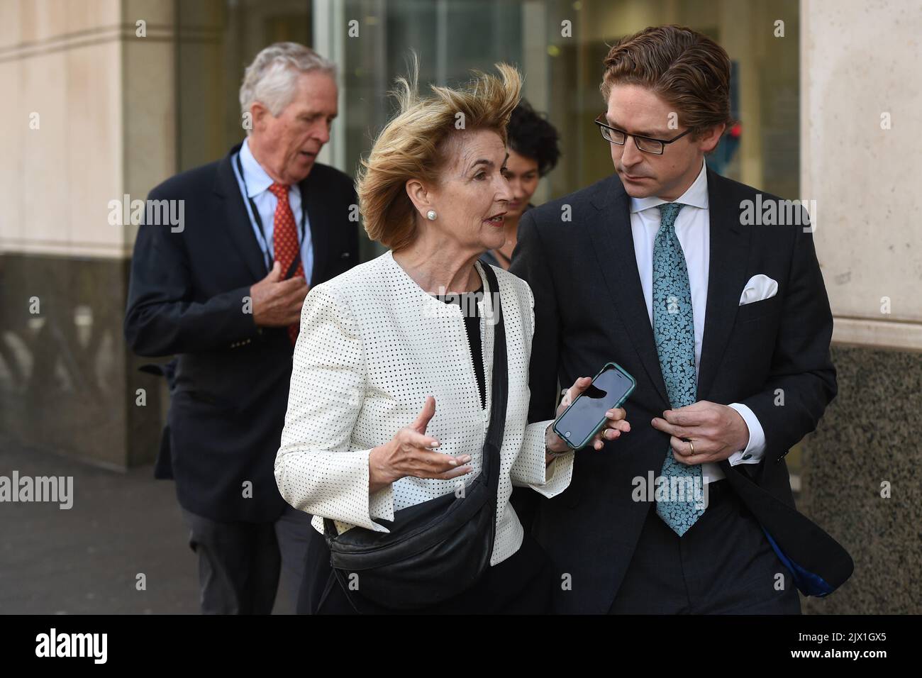 The family of Lindt Cafe siege victim Katrina Dawson, (L-R) father ...