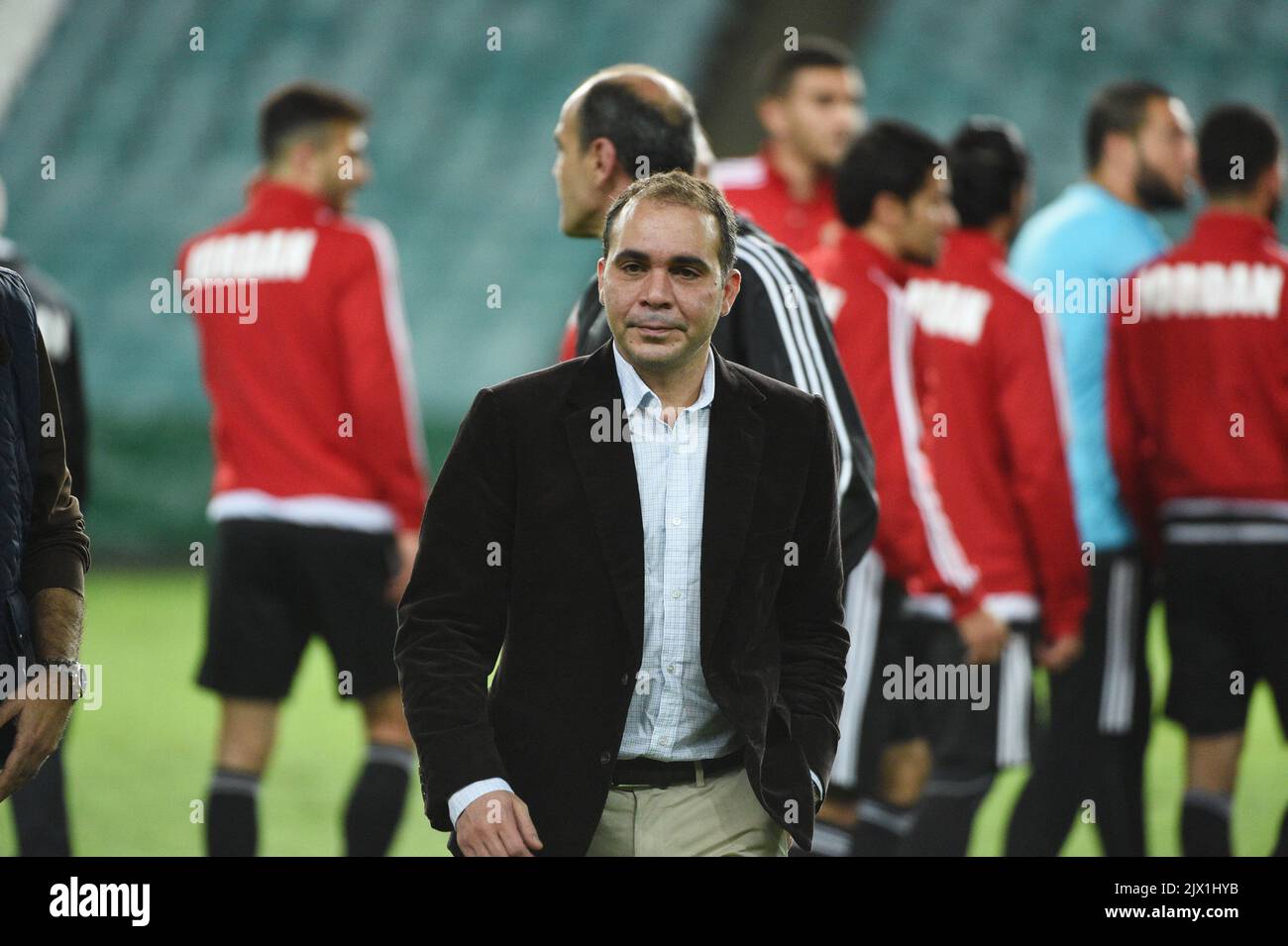 Jordan's Prince Ali bin Hussein at Jordan's national team soccer ...