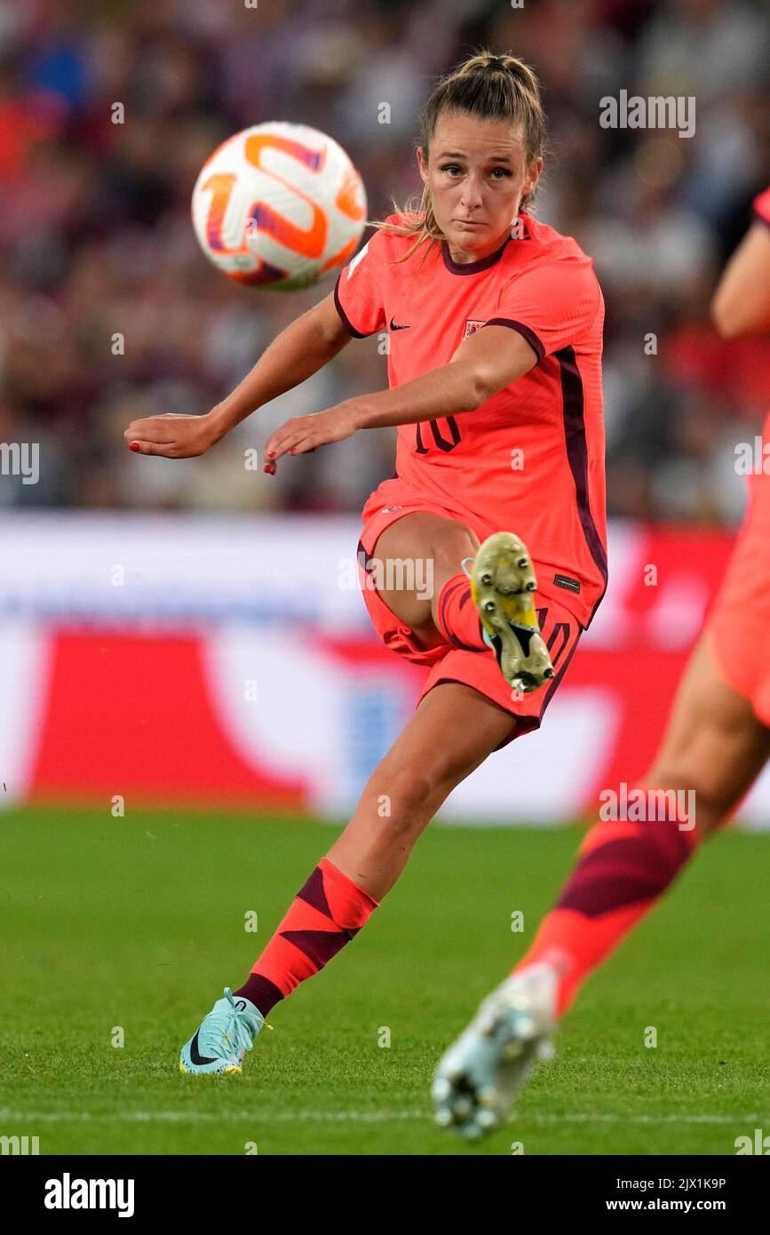 Stoke, UK. 6th Sep, 2022. Ella Toone of England during the FIFA Women's ...