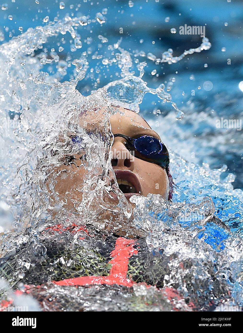 Madison Wilson swims during the Women's 200m Backstroke Semi Final on ...