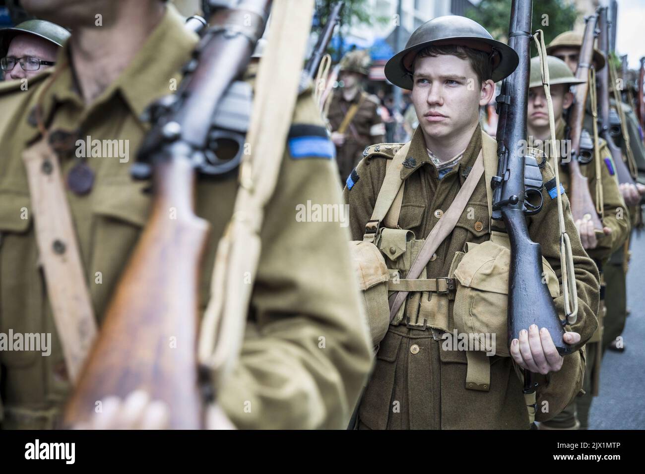 ANZAC Day parade in Brisbane, Monday, April 25, 2016. This year marks ...