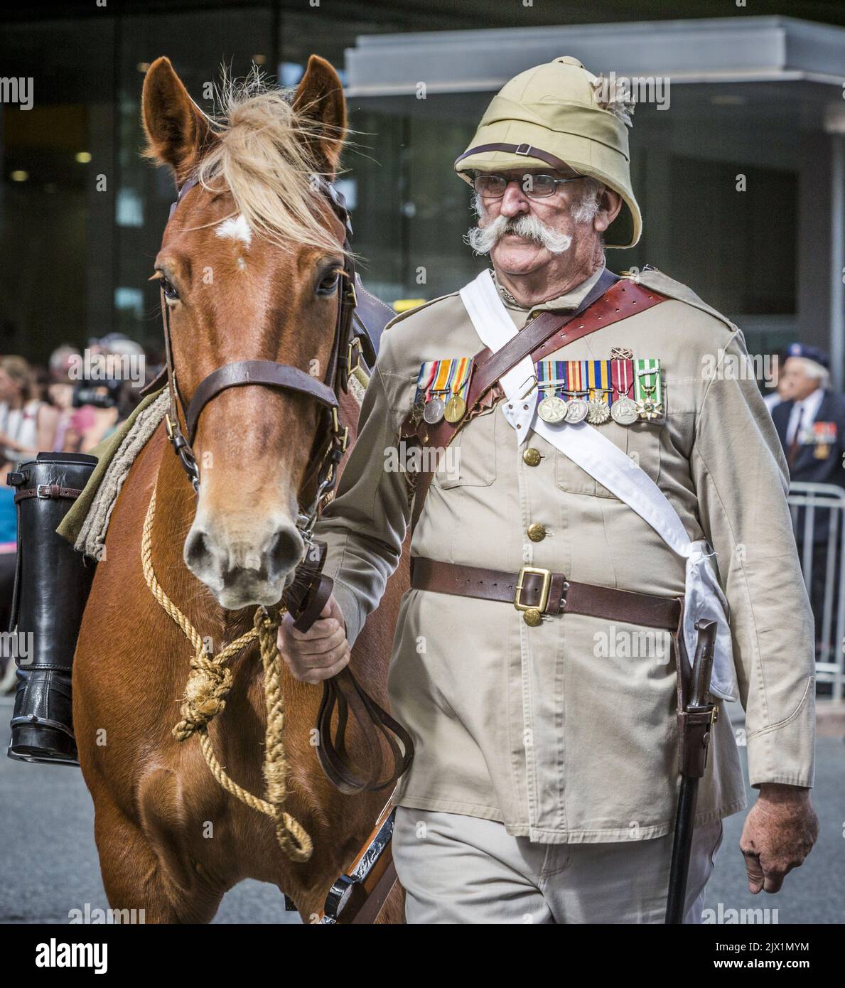ANZAC Day parade in Brisbane, Monday, April 25, 2016. This year marks ...