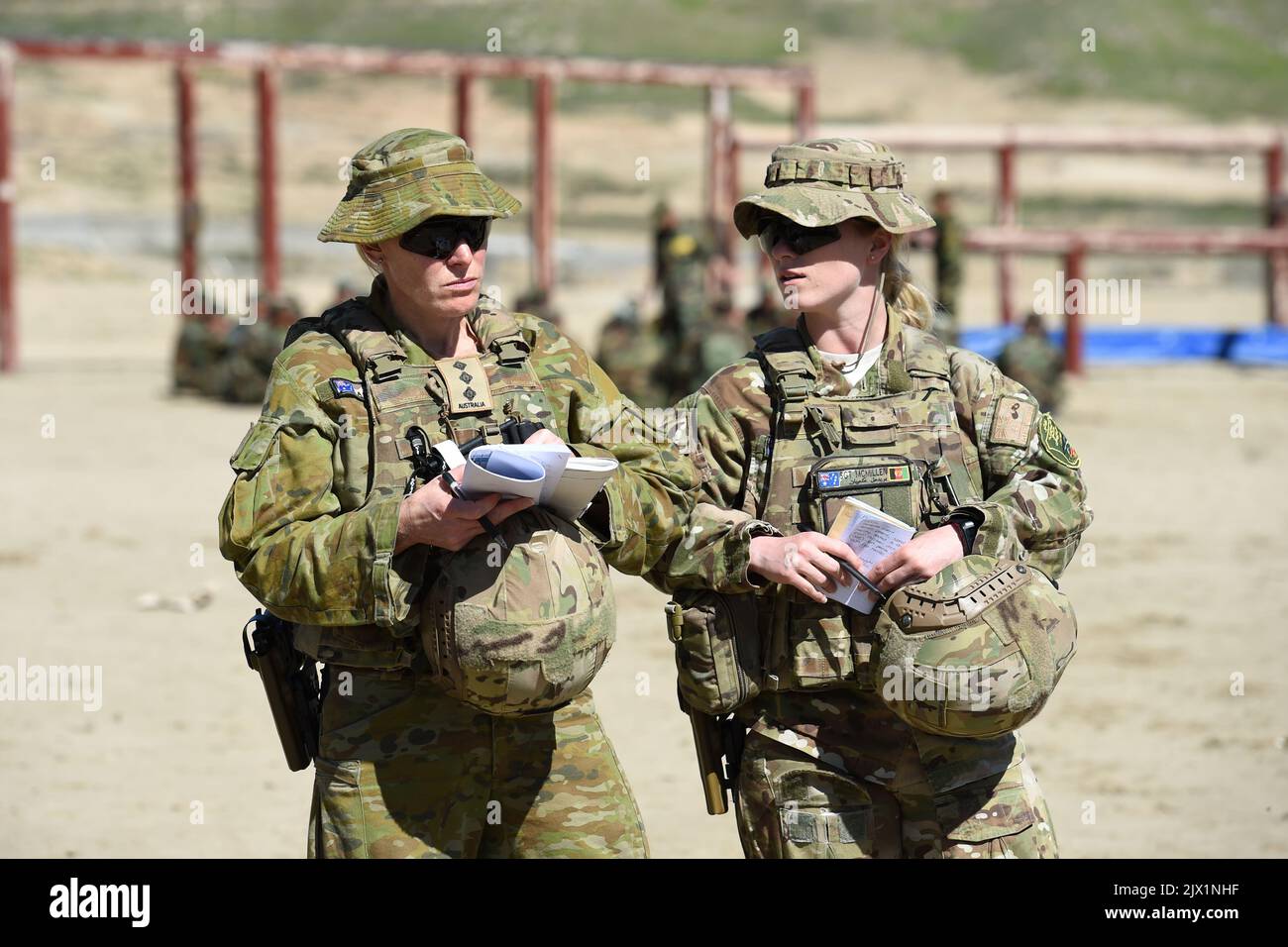 Australian Defence Force Captain Angelina Durant (left) and Sergeant ...