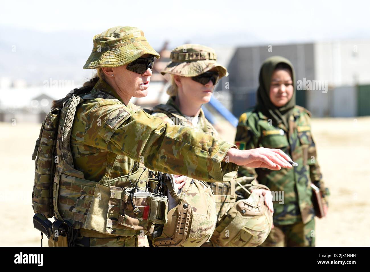 Australian Defence Force Captain Angelina Durant (left) and Sergeant ...