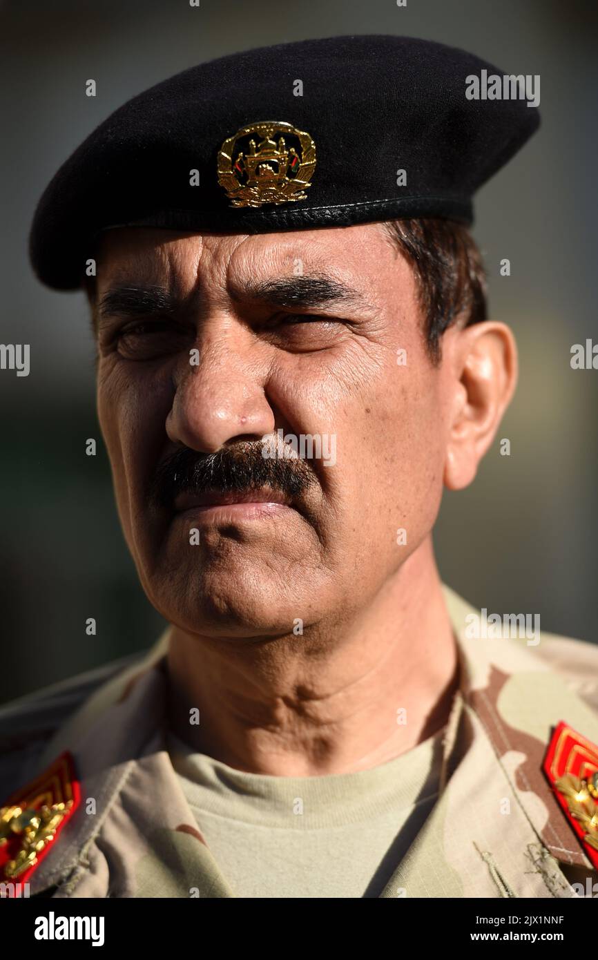 Major General Salim Ibrahimi, Commander of the Kabul Garrison Command ...