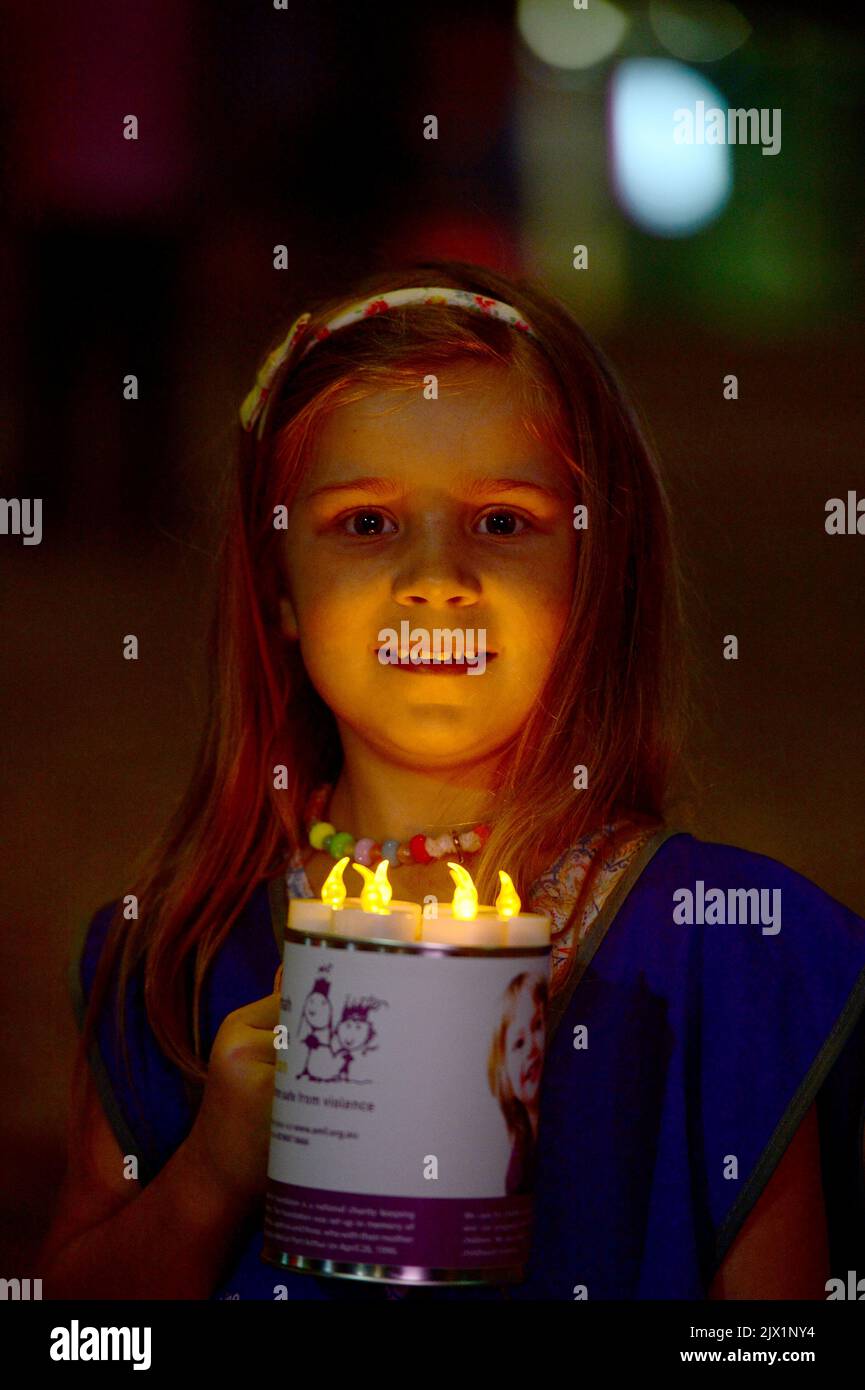 5 year old Hayley Wallace during the Alannah & Madeline Foundation ...