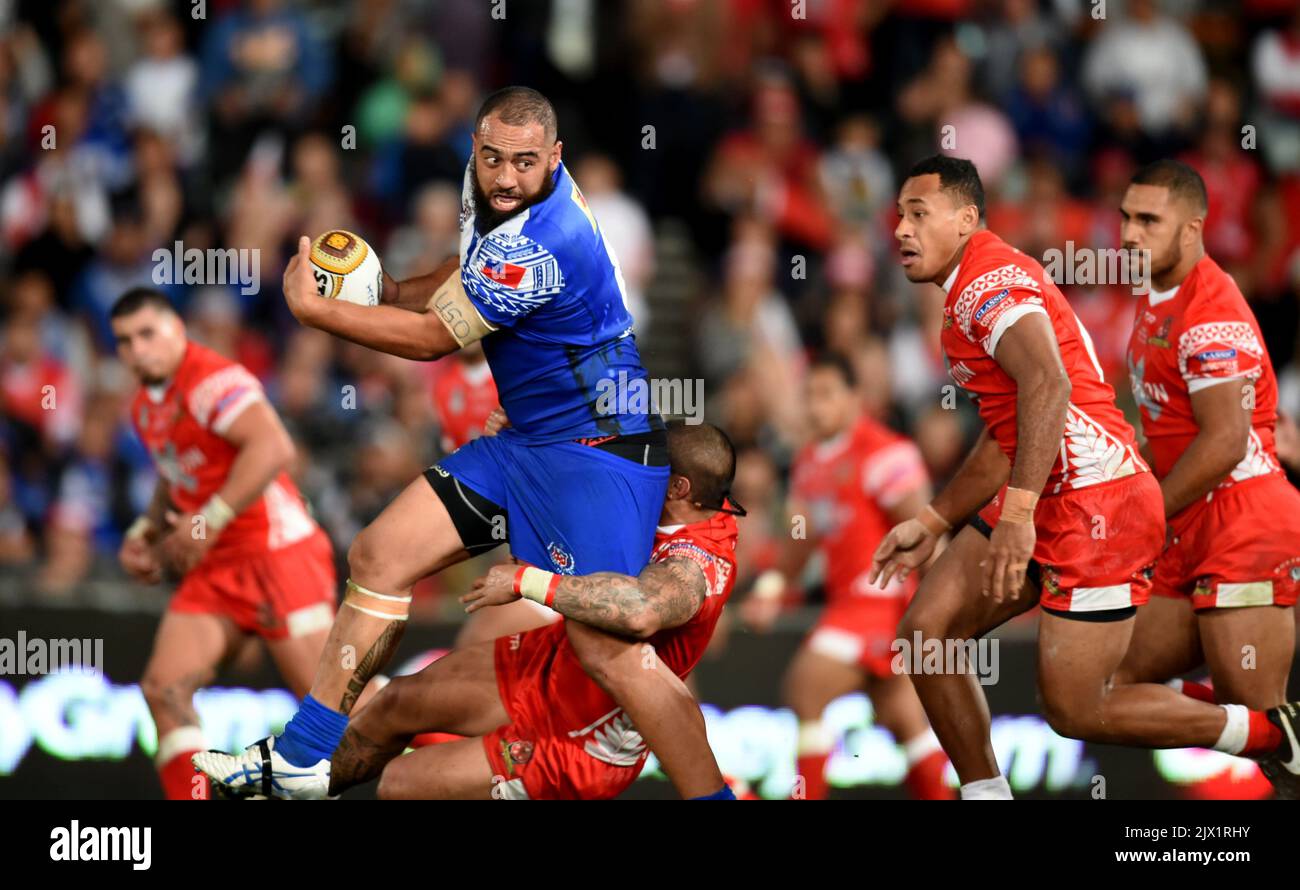 Sam kasino offloads in the Pacific Test Double Header - Pirtek Stadium ...