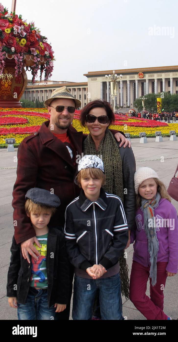 A supplied image obtained Sunday, Aug 3, 2014 of Anthony Maslin and Rin ...