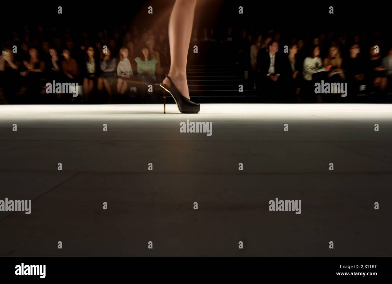 Models on the runway in the Zhivago show, during Mercedes-Benz Fashion ...