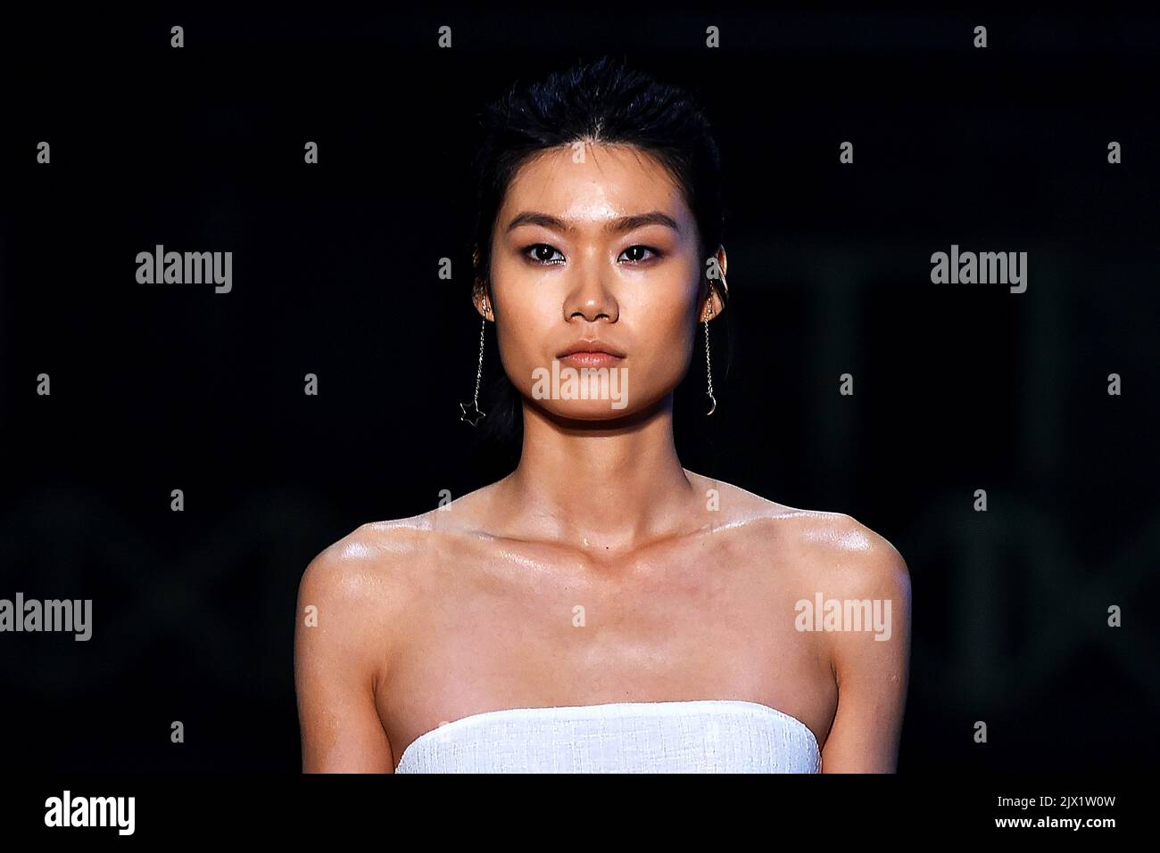 A model walks the runway during the Bec and Bridge show, at Mercedes ...