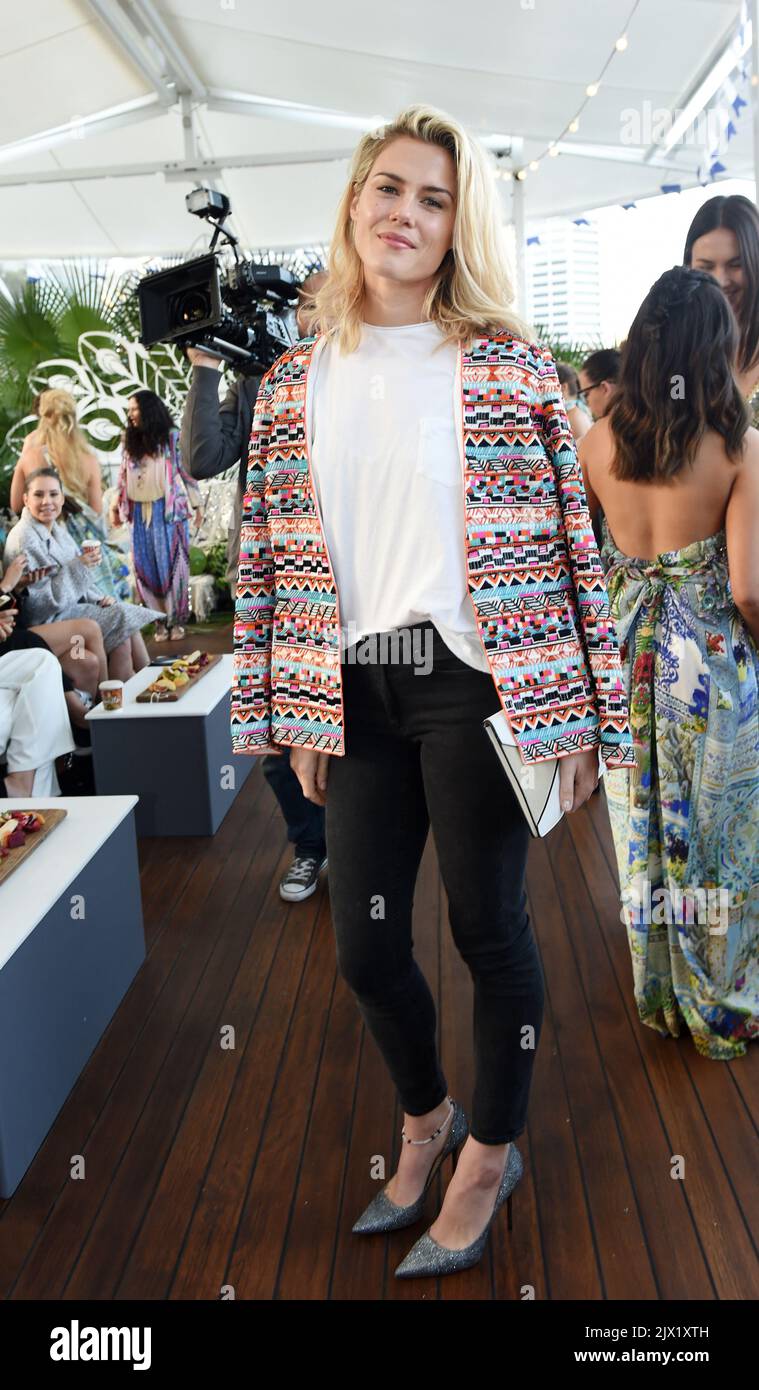 Actor Rachael Taylor poses for photographs during the Camilla show ...