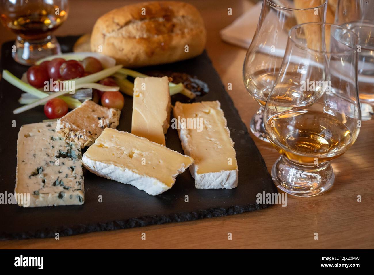 Pairing of scotch whiskies and farmers scottish cheeses cheddar ...