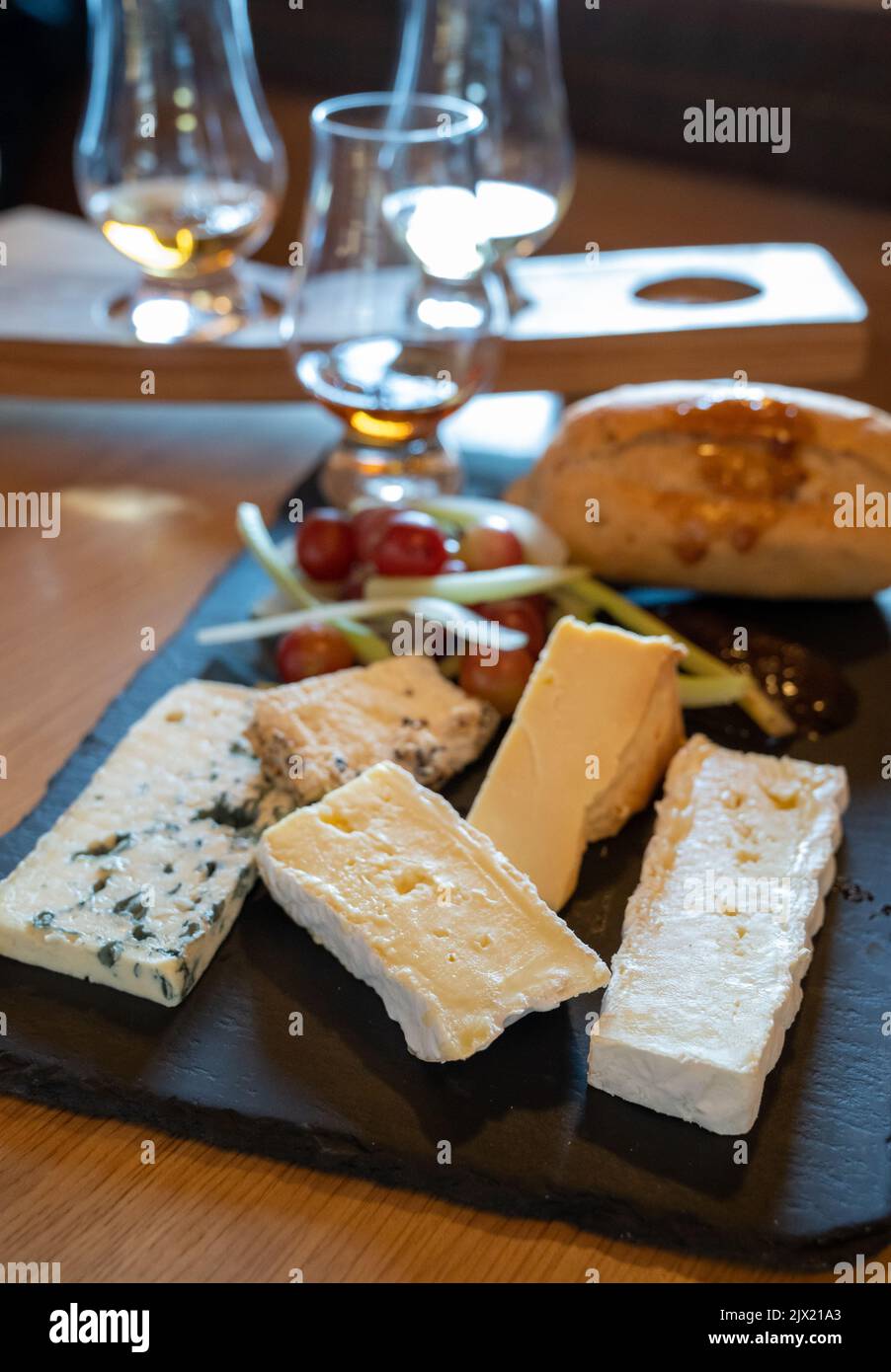 Pairing of scotch whiskies and farmers scottish cheeses cheddar ...