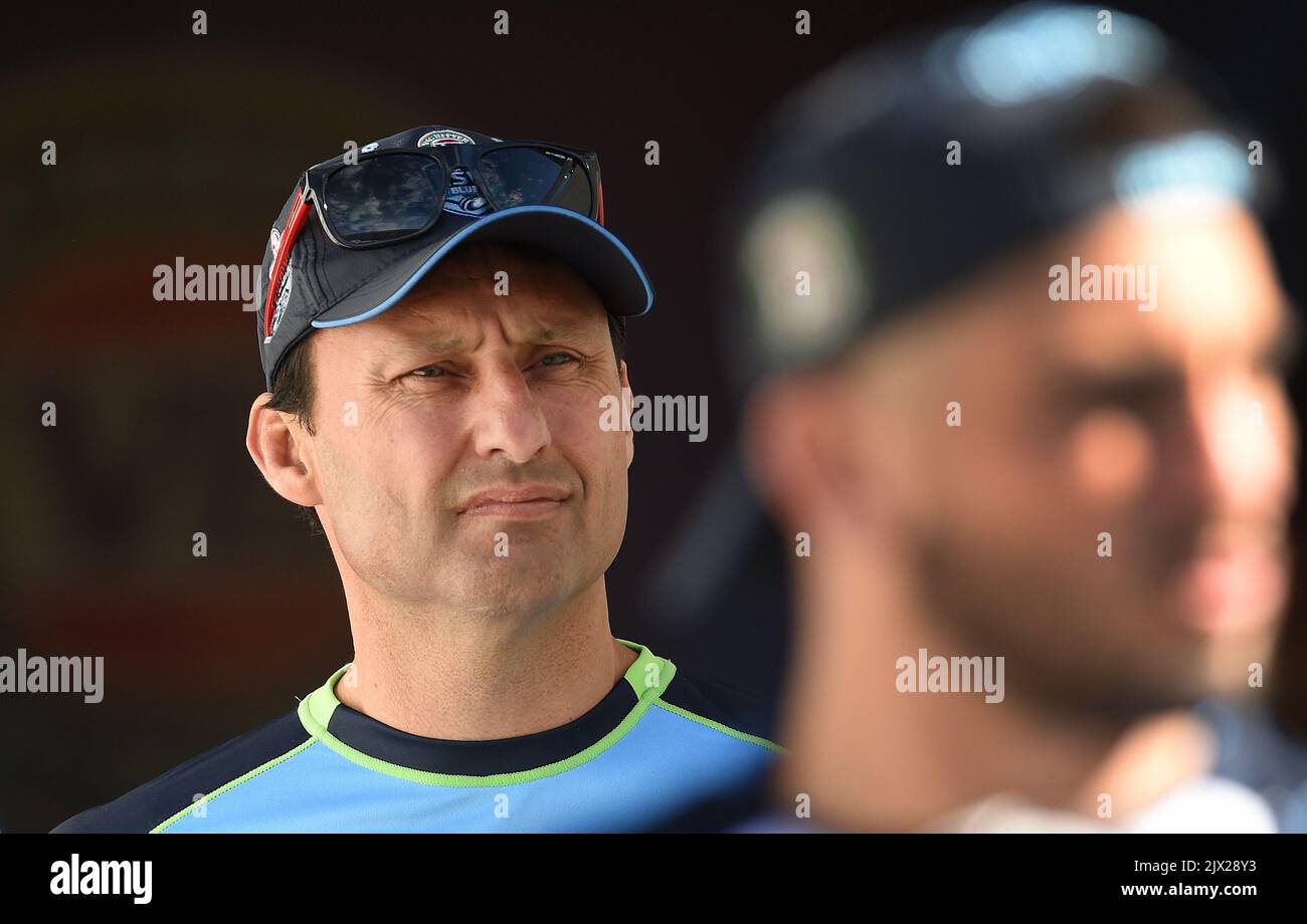 NSW Blues coach Laurie Daley looks on during the team's Captain's Run ...