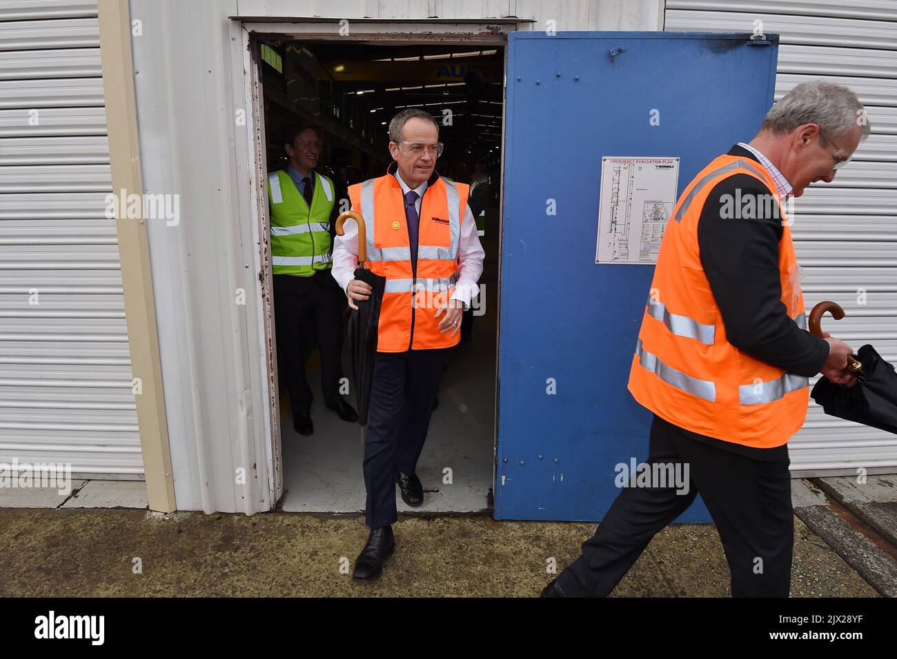 Leader of the Opposition Bill Shorten at the Bombardier tram ...