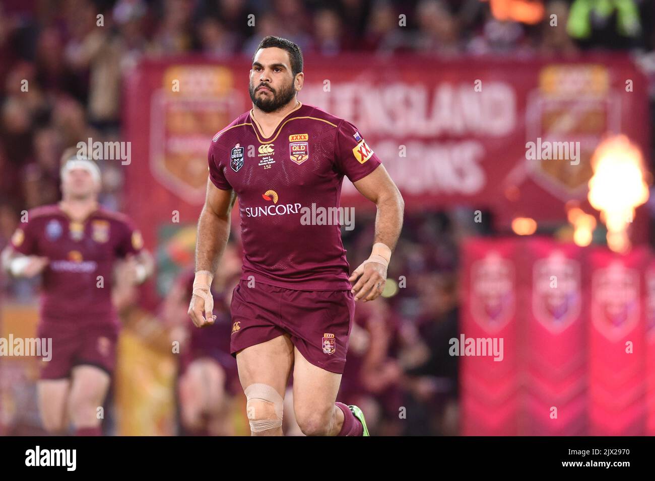 Greg Inglis of the Maroons during Game 2 of the State of Origin series ...