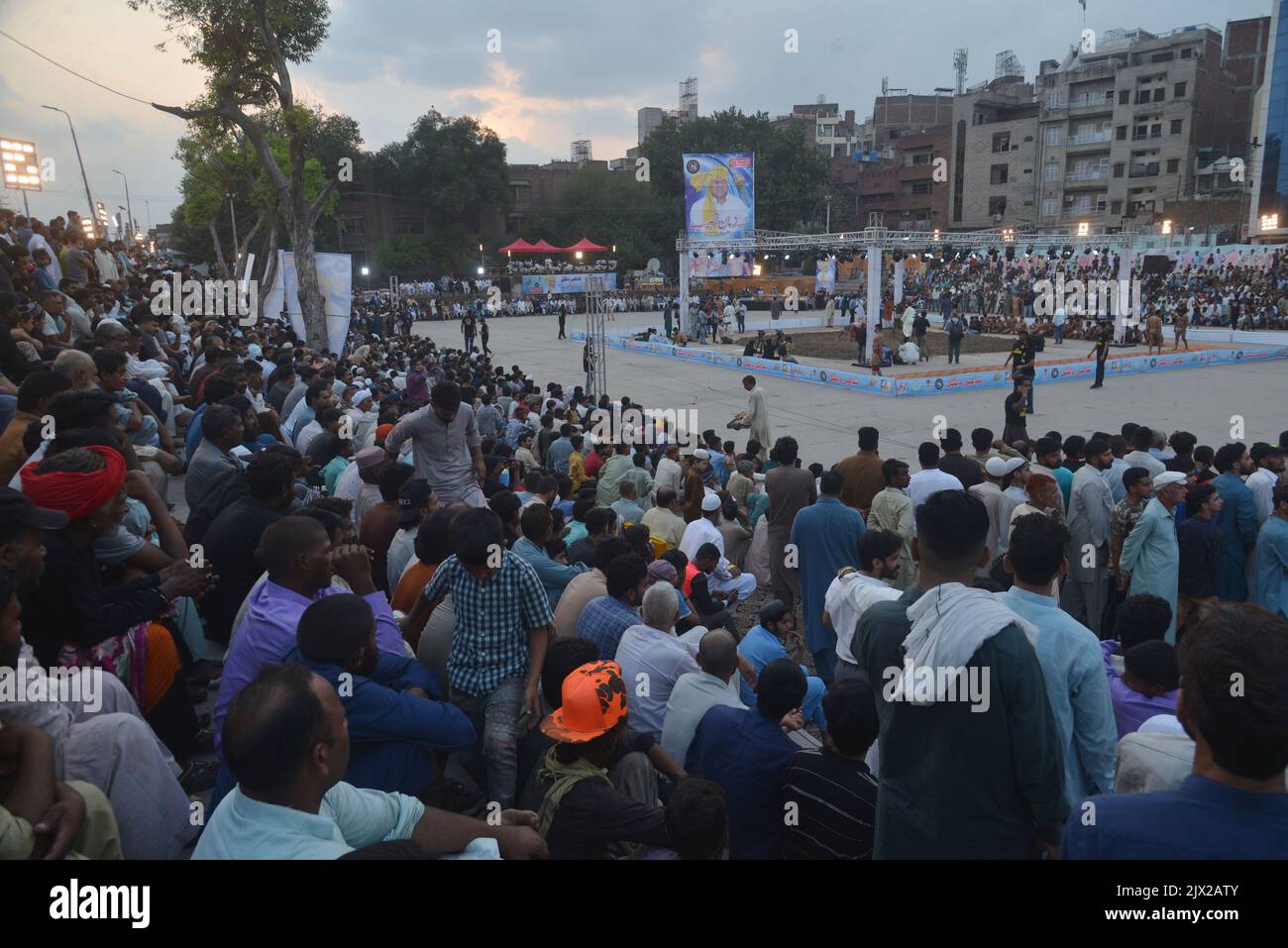 Lahore, Pakistan. 04th Sep, 2022. Pakistani Kushti wrestlers (Desi ...