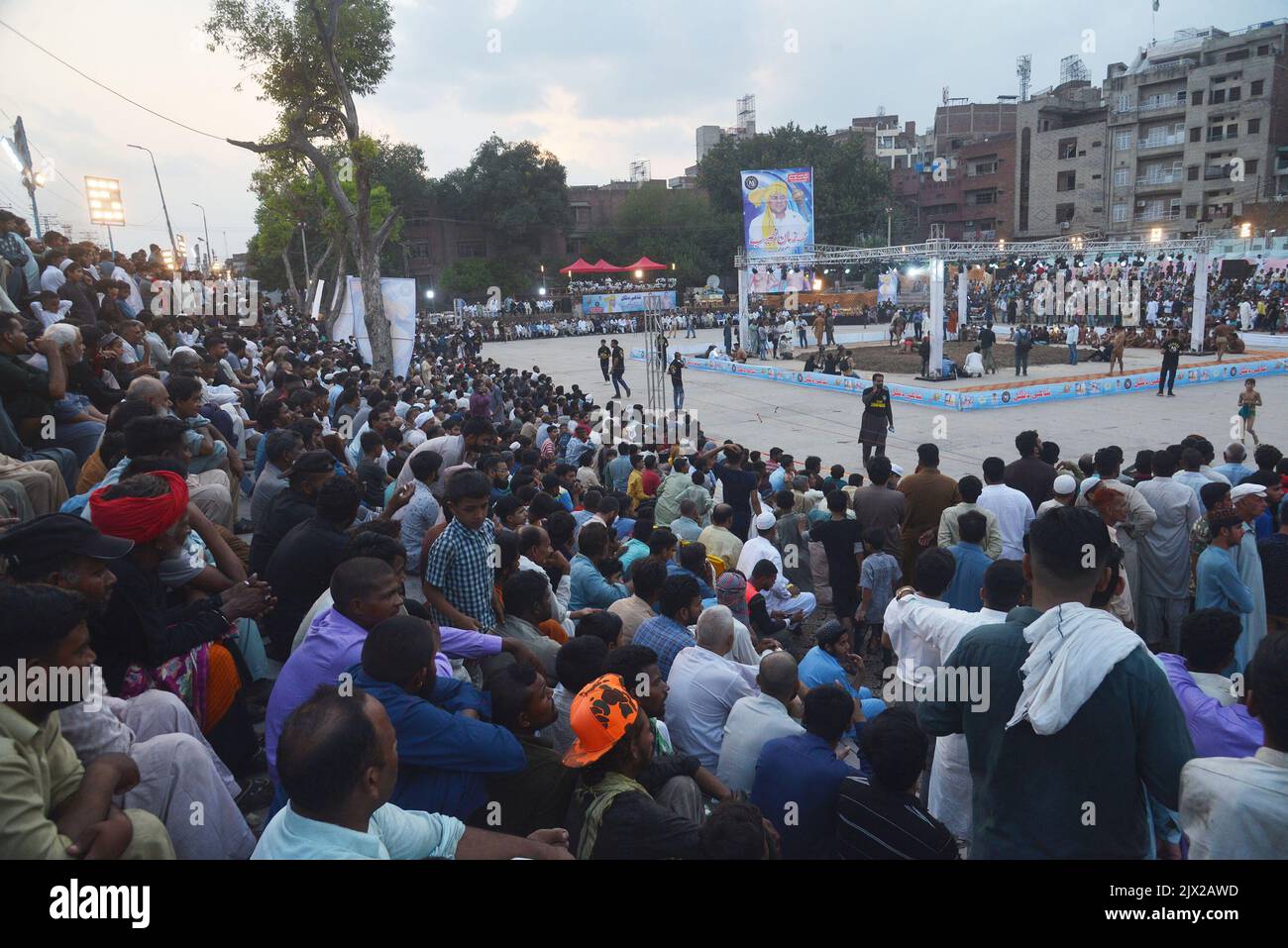 Lahore, Pakistan. 04th Sep, 2022. Pakistani Kushti wrestlers (Desi ...