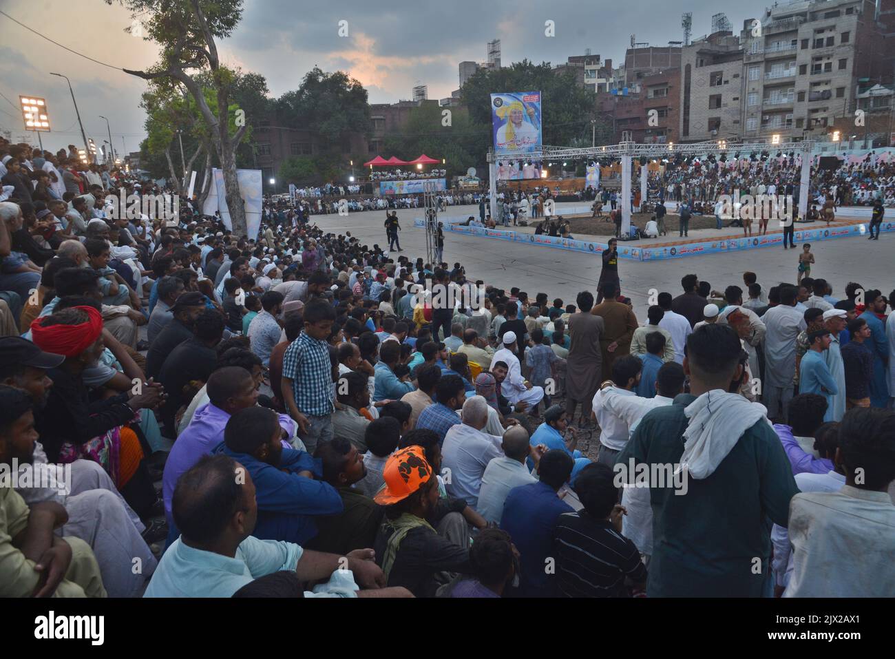 Lahore, Pakistan. 04th Sep, 2022. Pakistani Kushti wrestlers (Desi ...