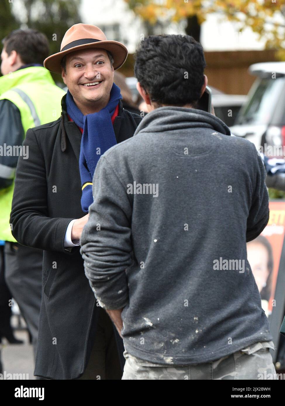 Labor candidate for Higgins Carl Katter (left) is seen at a pre-polling ...