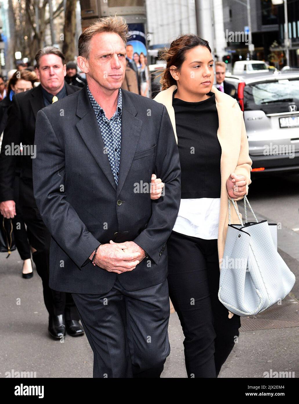 The family of Joshua Harding (L-R) father David Harding and sister ...