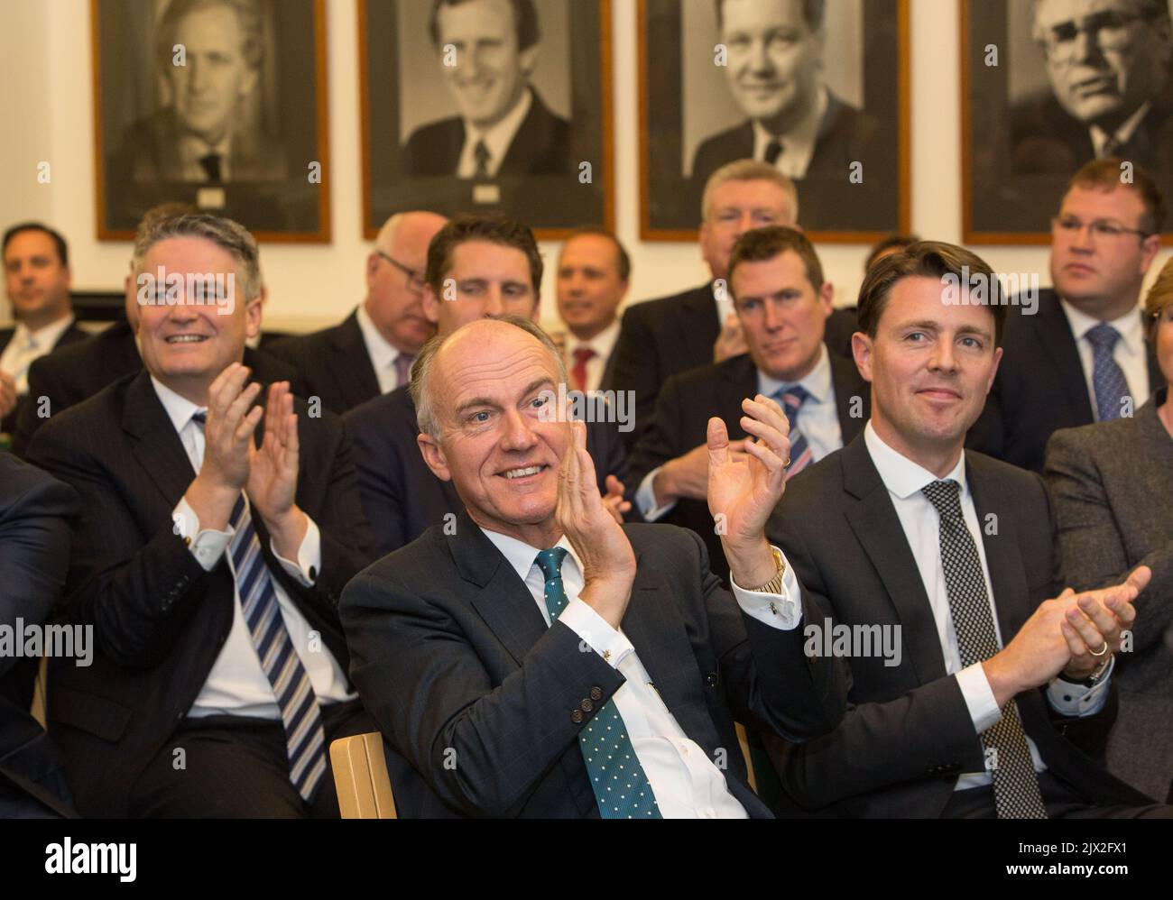 Former minister, Senator Eric Abetz at the Joint Party meeting of the ...