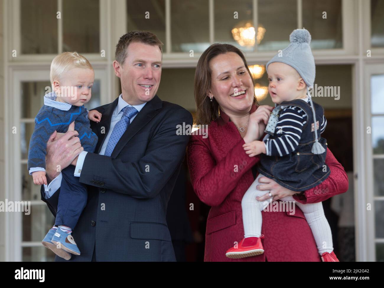 Ministers, Christian Porter and his son Lachlan and Kelly O'Dwyer and ...