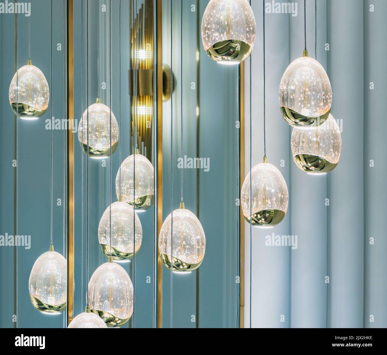 Lamps of the luster inside of the flat Stock Photo - Alamy