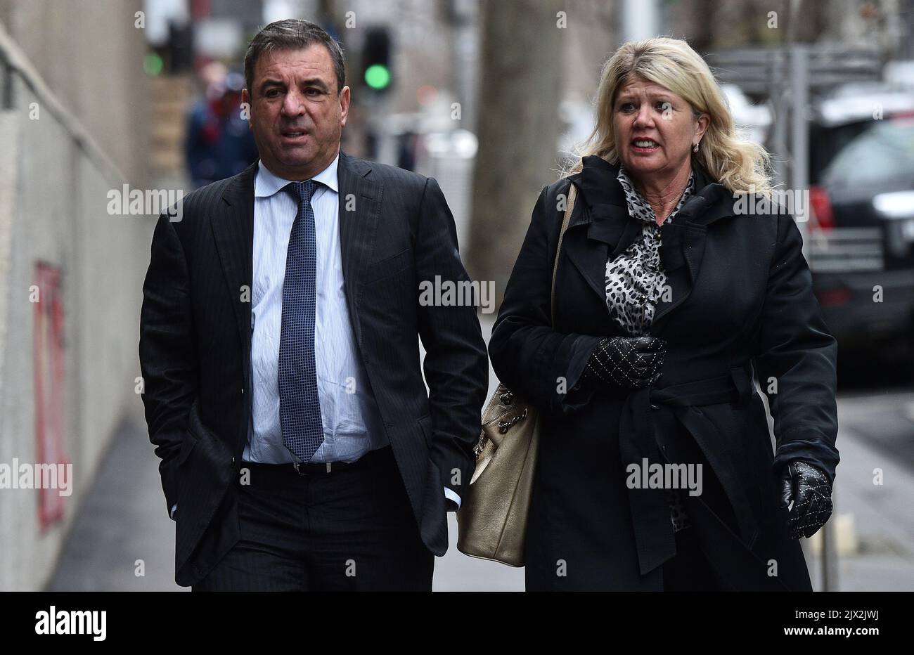 Victorian trainer Mark Kavanagh arrives at VCAT in Melbourne, Monday ...