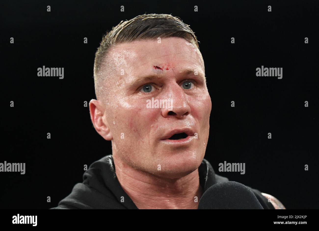 Australian boxer Danny Green wins his bout against Kane Watts at ...