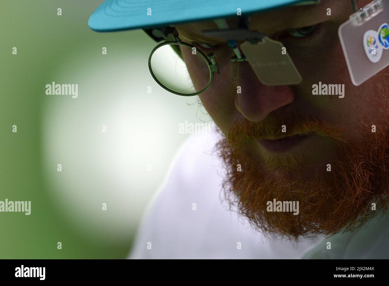 Australian pistol shooter Blake Blackburn competing during the 10m Air ...